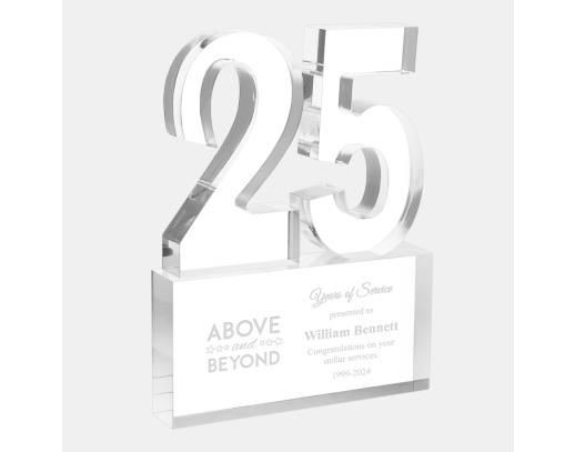Swag 25-Year Service Recognition Acrylic Award 178766220764