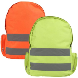 Logo’d Bright Reflective Safety Tape Utility Backpack 178766195353